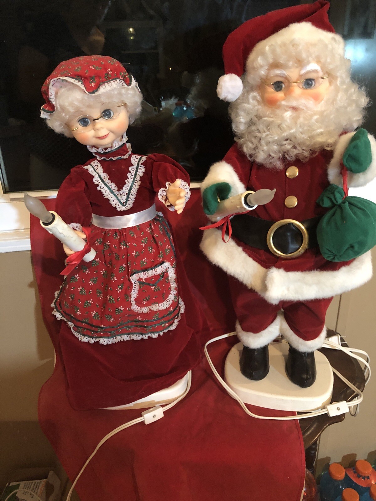 Motion-ettes 24" Mr & Mrs Clause Animated & Illuminated AS IS | eBay