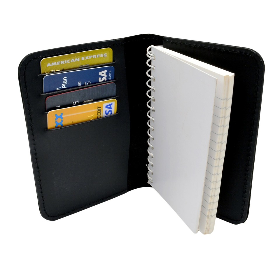 Police Leather Book Style Memo Book Cover 3x5 Pocket Notebook Note Pad ...