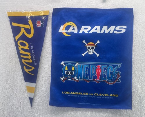 Los Angeles Rams 2023 One Piece Anime Rally Towel & Pennant Giveaway | eBay