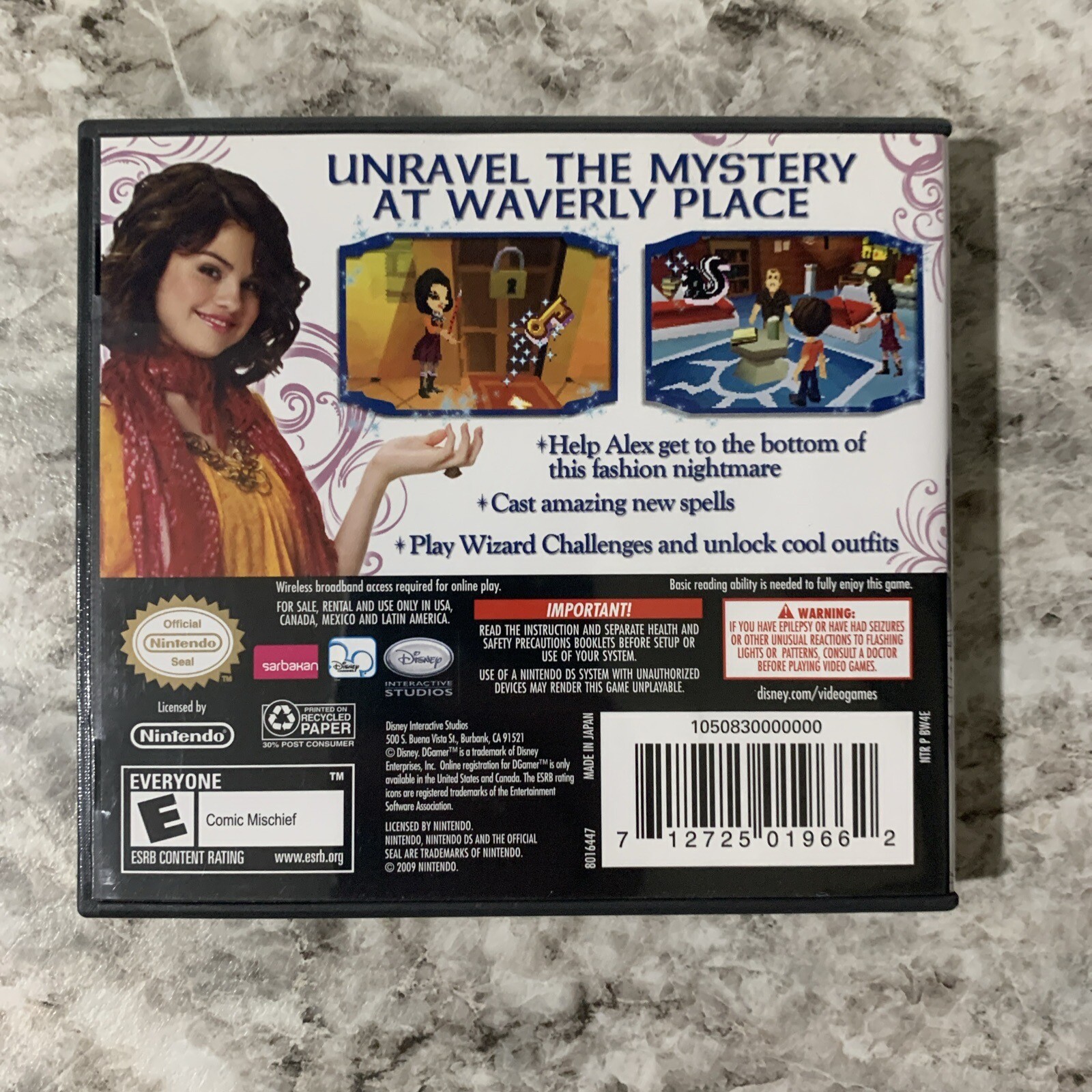 Wizards of Waverly Place: Spellbound (Nintendo DS, 2010) 712725019662 ...