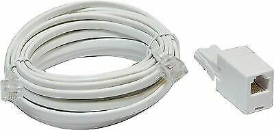 10 m ADSL Modem Lead (US to US Plugs) with UK to US Adaptor P283F ...