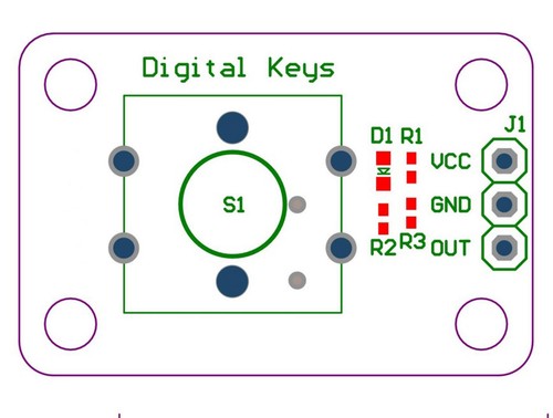 arduino Digital button module 7 color in 1 set Square cap bottom | eBay