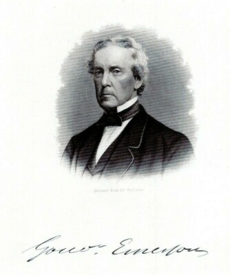 DR. GOVERNEUR EMERSON PHILADELPHIA 1880s Portrait Steel Engraving Art ...