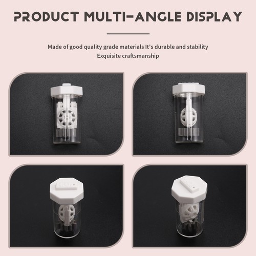 3 Pieces Portable Hydrogen Peroxide Case Cleaner, Eye Scleral Stiff ...