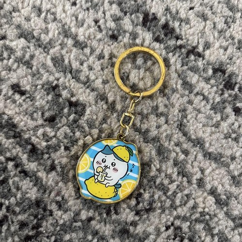 Hachiware Keychain Lemon Character Blue & Yellow 5cm Rare | eBay