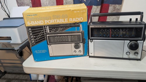 Realistic Patrolman SW-60 6-Band Portable Radio w/ Box 12-779 AM FM SW ...