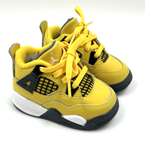 Nike Air Jordan 4 Retro Lightening Yellow 4C Shoes BQ7670-700 Sneakers ...
