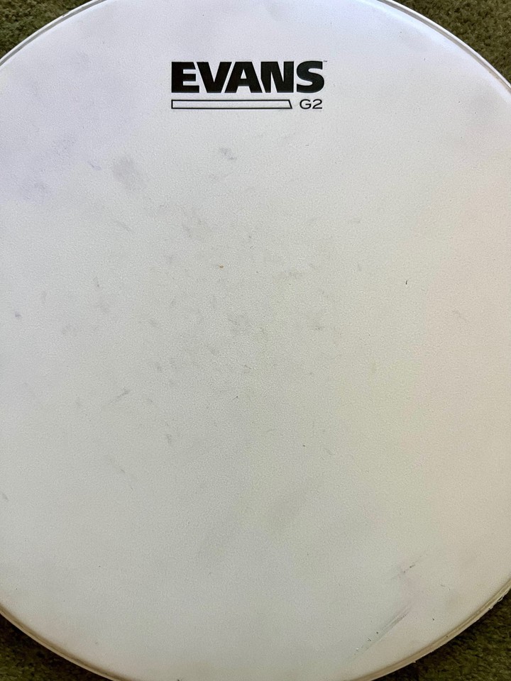 Lot of 2 EVANS G2 Drum Batter Head 12" and 10" Coated Tom USED | eBay