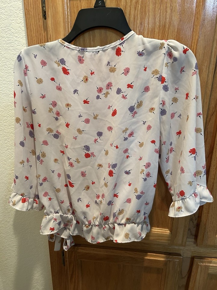Women's Polyester Blouses 5Piece Lot 3/4 & LS Sleeve S/M Assorted ...