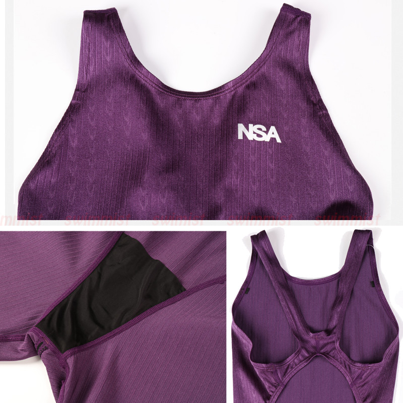 NWT NSA 5103 WOMEN'S COMPETITION TRAINING RACING PURPLE KNEESKIN ...