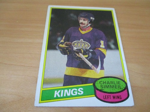 charlie simmer (los angeles kings - lw) 1980/81 topps card #240 ...