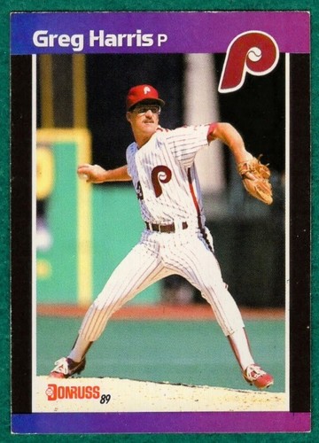Greg Harris - 1989 Donruss #548 - Philadelphia Phillies Baseball Card ...