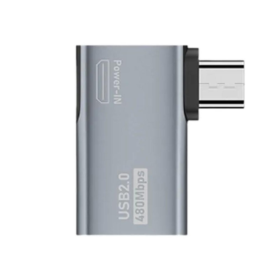 OTG Cable Adapter 4K 90 Degree Angle Powered Micro USB To USB OTG Ada ...