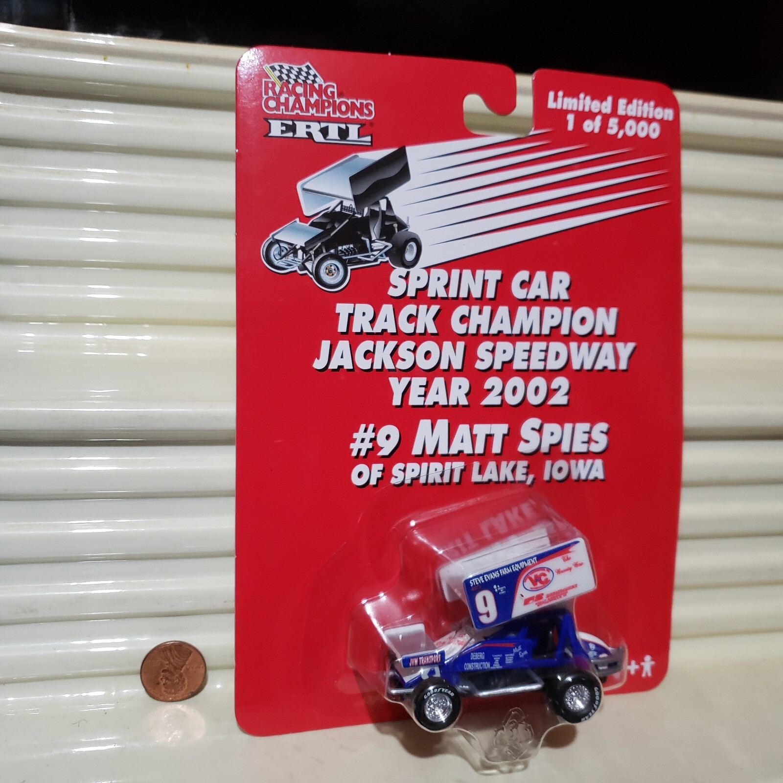 Racing Champions Ertl 2003 #9 MATT SPIES 25th 2002 Jackson Champ Sprint ...