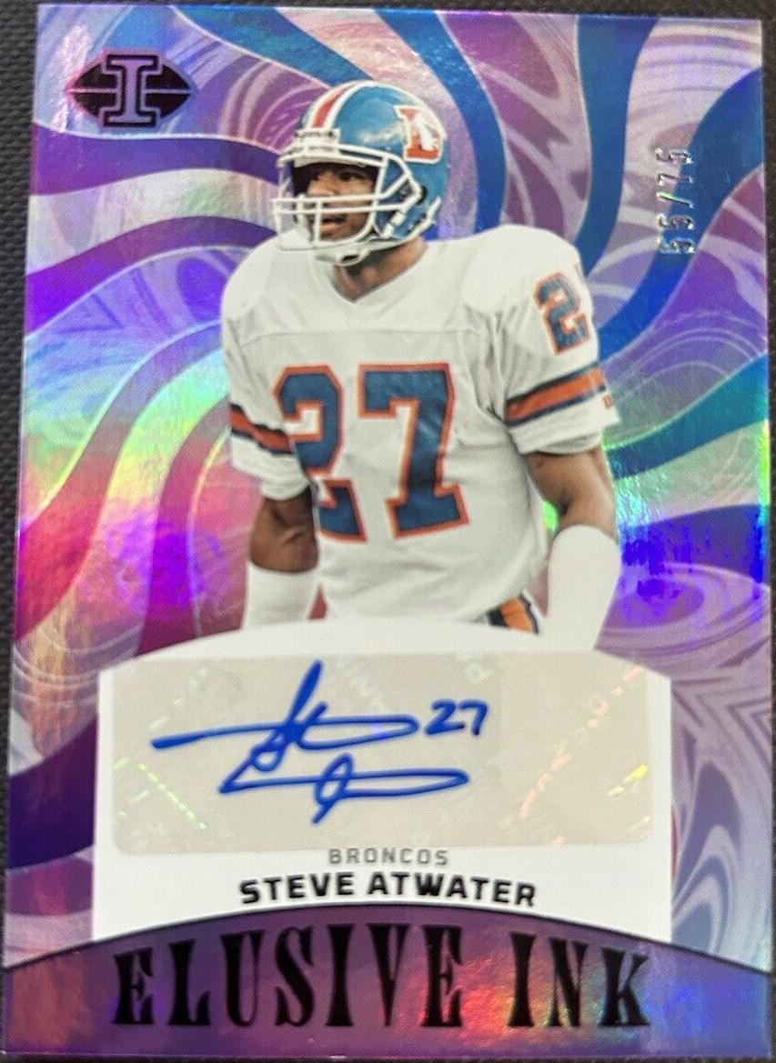 2023 Panini Illusions - Elusive Ink Steve Atwater #EI-SAT Black /75 (AU) for sale online | eBay