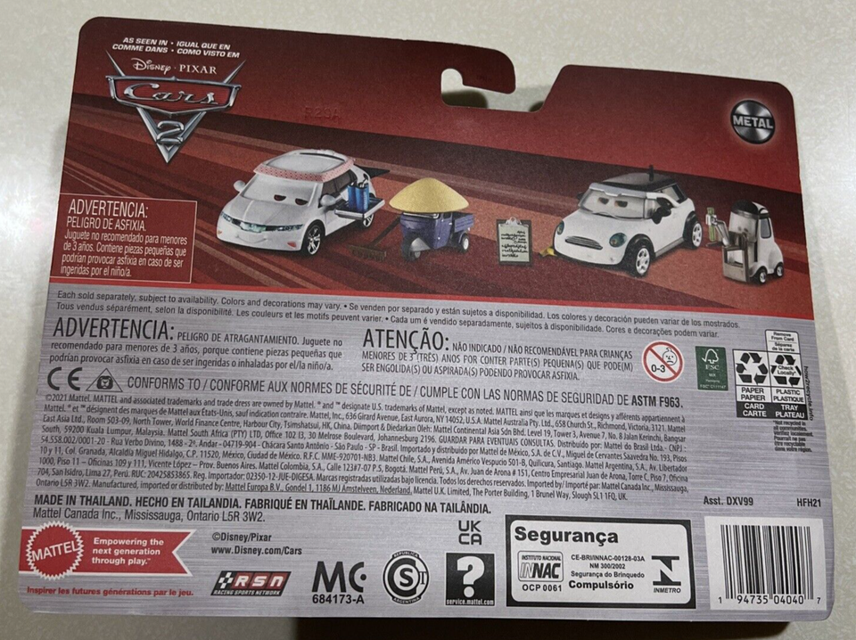 NEW 2022 Disney Pixar CARS Zen Master PITTY & MIKE FUSE VHTF | eBay