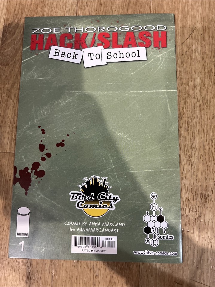 HACK/SLASH: BACK TO SCHOOL #1 | MARCANO VIRGIN VARIANT COVER Nm Comic ...