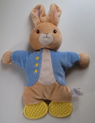 Beatrix Potter Peter Rabbit Baby Teething Bunny Plush Stuffed Animal 10 ...