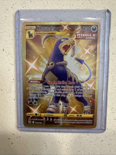 Houndoom 179/163 Gold Secret Rare Holo Pokemon Battle Styles Pack Fresh ...