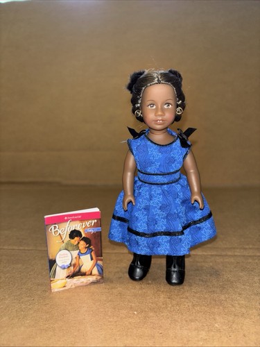 American Girl Addy Walker Mini 6” Doll With Book , “Beforever Addy 1864 ...