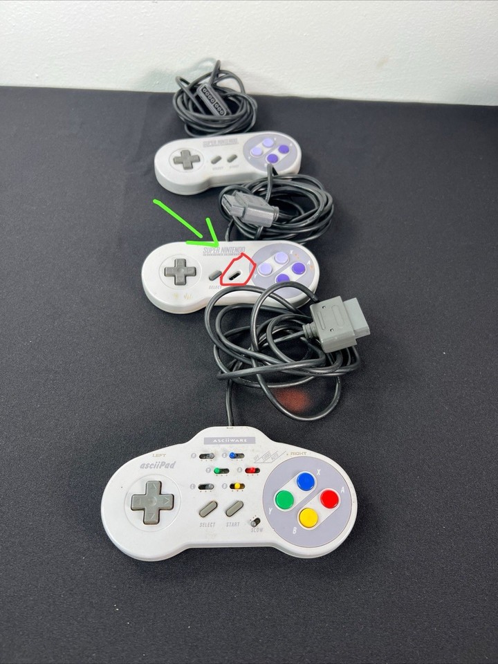 SNES Super Nintendo Original Console System SNS-001 Controls + Game | eBay
