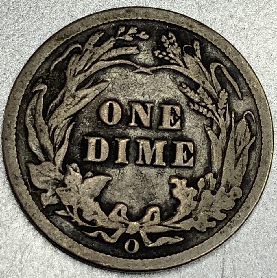 1907-O US Barber Silver Dime 10c Coin Good Circulated Condition - ST020 ...