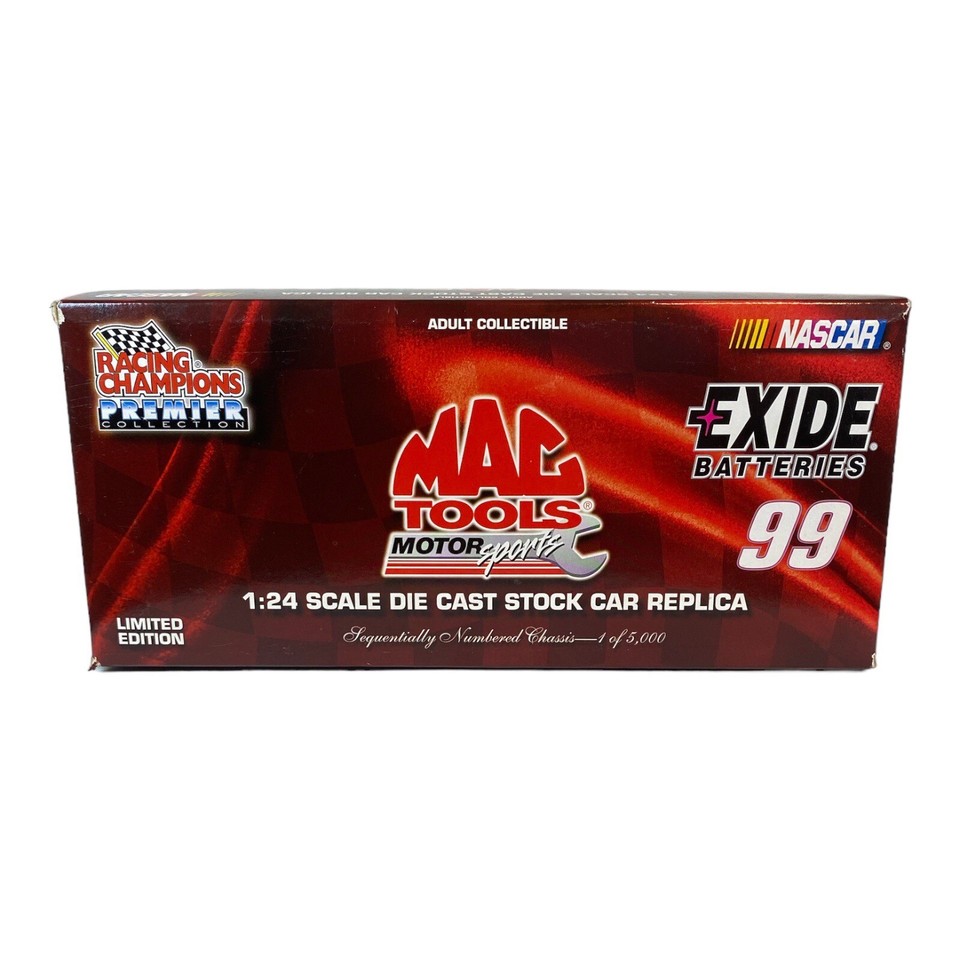 1999 Racing Champion #99 Jeff Burton Mac Tools Nascar 1:24 Exide ...