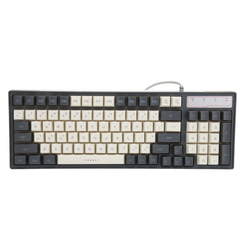 Gaming Keyboard RGB LED Backlight Mechanical Waterproof Compact 96 Keys ...