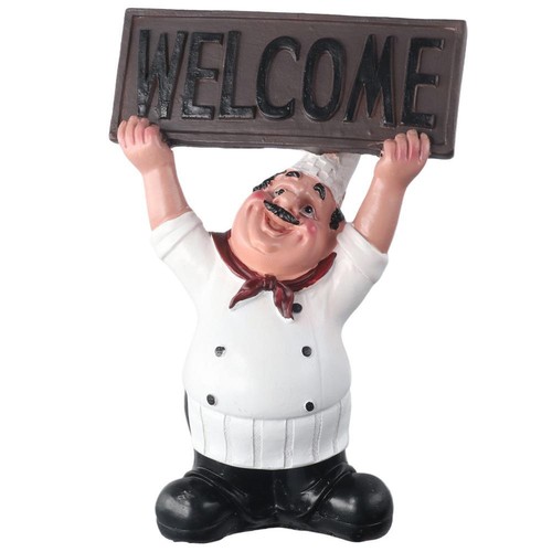 Welcome Sign Chef Welcome To Decorate Ornaments Coffee House | eBay