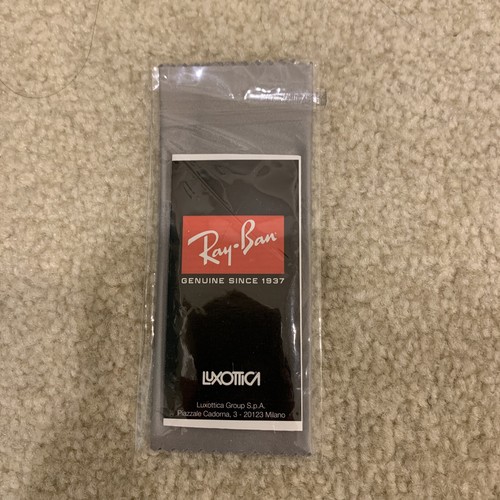 Ray Ban Sunglasses Gray Lens Cleaning Cloth Genuine Luxottica | eBay