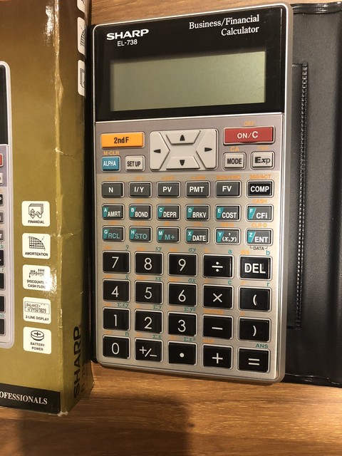 Sharp EL-738 Financial Calculator for sale online | eBay
