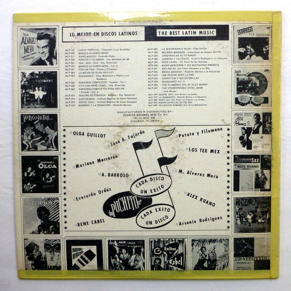 JULIO RIVERO Musical Gift LP Puchito 598 latin big band salsa VG vinyl ...