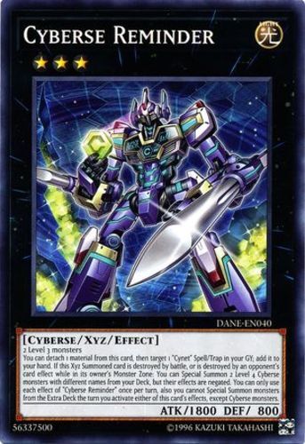 Cyberse Reminder - DANE-EN040 - Common - Unlimited Edition NM YuGiOh ...