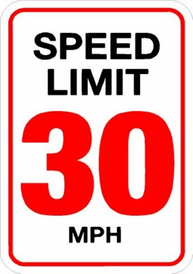 30 MPH SPEED LIMIT PRINTED SIGN A5 | eBay UK