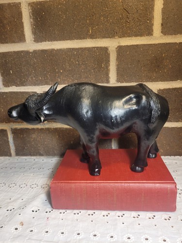 Vintage Mid Century Ceramic Water Buffalo Statue Home Deco | eBay
