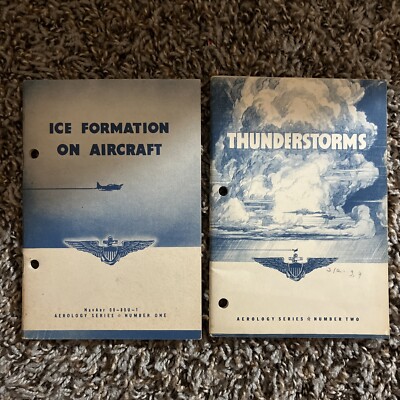 Ice Formation on Aircraft Aerology Series Number One 1940's Navy + number two | eBay