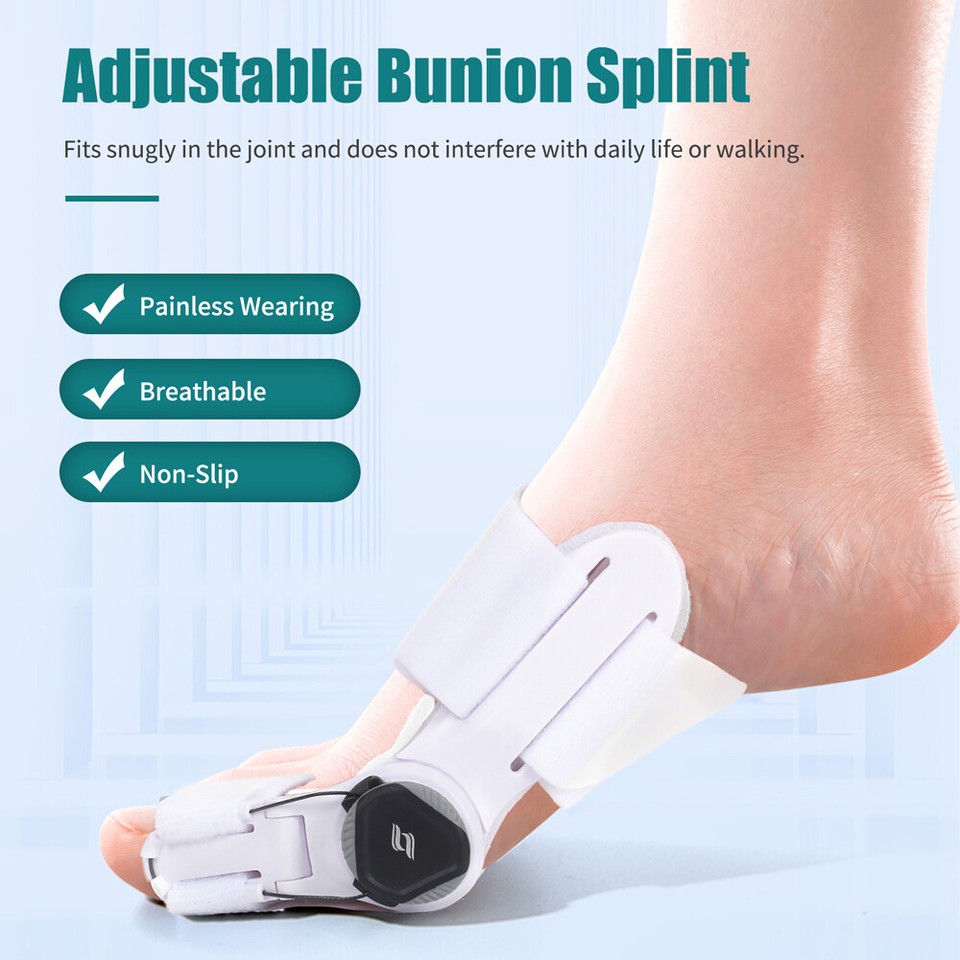 Hallux Valgus Pain Relief Support Big Toe Bunion Straightener Splint ...
