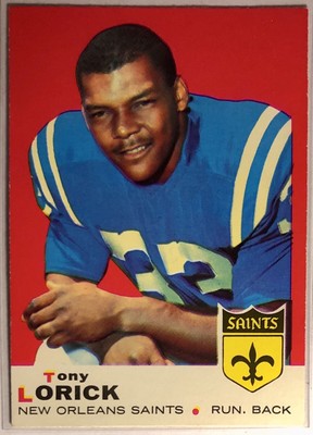 1969 Topps Football Tony Lorick #61 New Orleans Running Back NM-MT | eBay