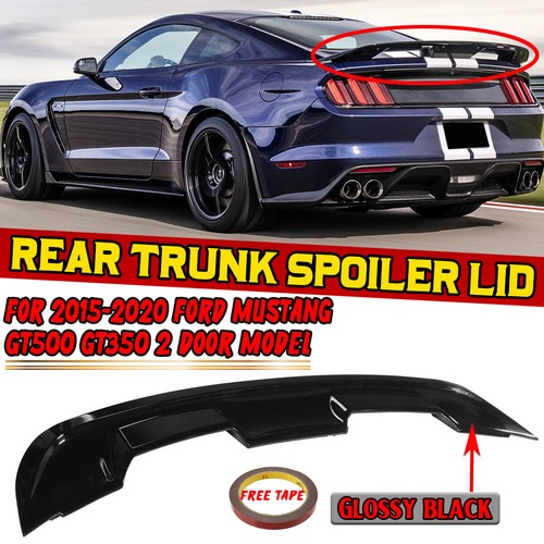Gloss Black Trunk Boot Lip Spoiler Wing For Ford Mustang GT500 GT350 2015-2020 | eBay Australia
