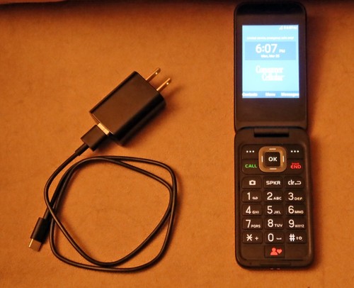 Consumer Cellular Verve Snap Classic Flip Phone - Red - Model Z2336 [USED] | eBay