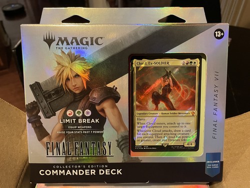 Limit Break COLLECTOR Commander Deck Final Fantasy SEALED MTG Magic EDH ...