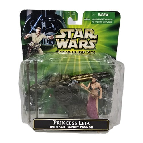 Star Wars Hasbro 2001 Power of the Jedi Princess Leia w/ Sail Barge ...