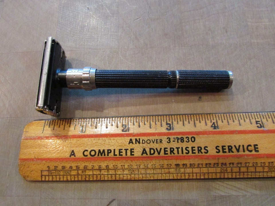 2 VTG Gillette Super Adjustable 1-9 Safety Razors Y4 Long Handle & K1 ...