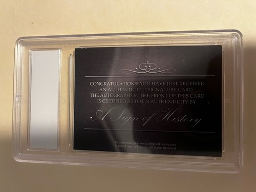 President Jimmy Carter 2012 A sign of History cut signature card ...