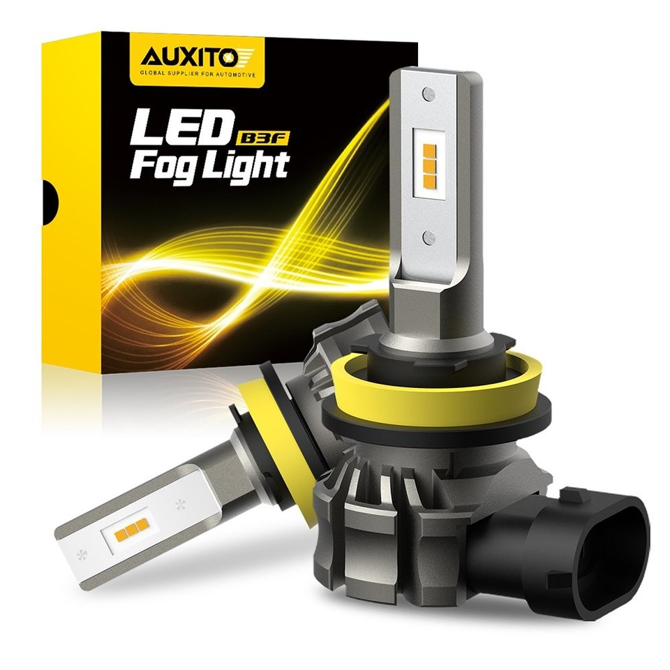 AUXITO Yellow LED Bulb Kit H11 H8 H9 3000K Fog Light Bulb Noiseless ...