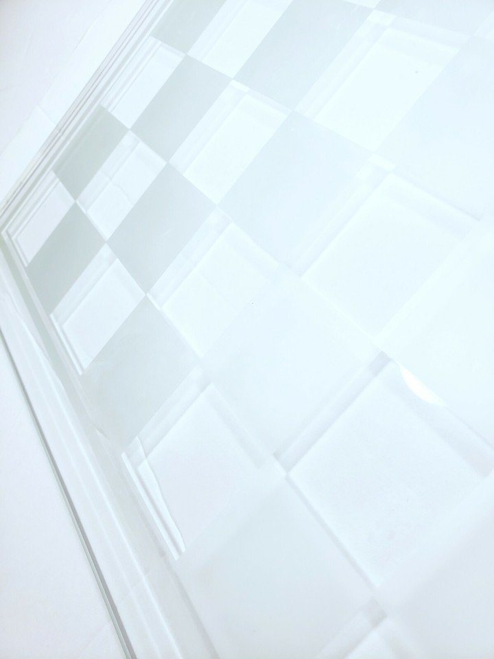 Crystal chess set from Imperial Crystal, all glass board & pieces "Used ...