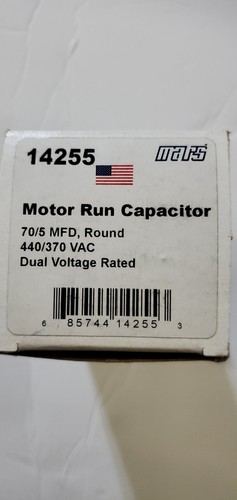 Mars 14255 Dual Section Round Capacitor - 70/5 MFD - 440/370 Volt | eBay