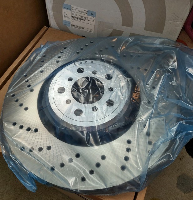 BMW Genuine Drilled Front Brake Disc Set For M5/M6 Series - 400x36 ...