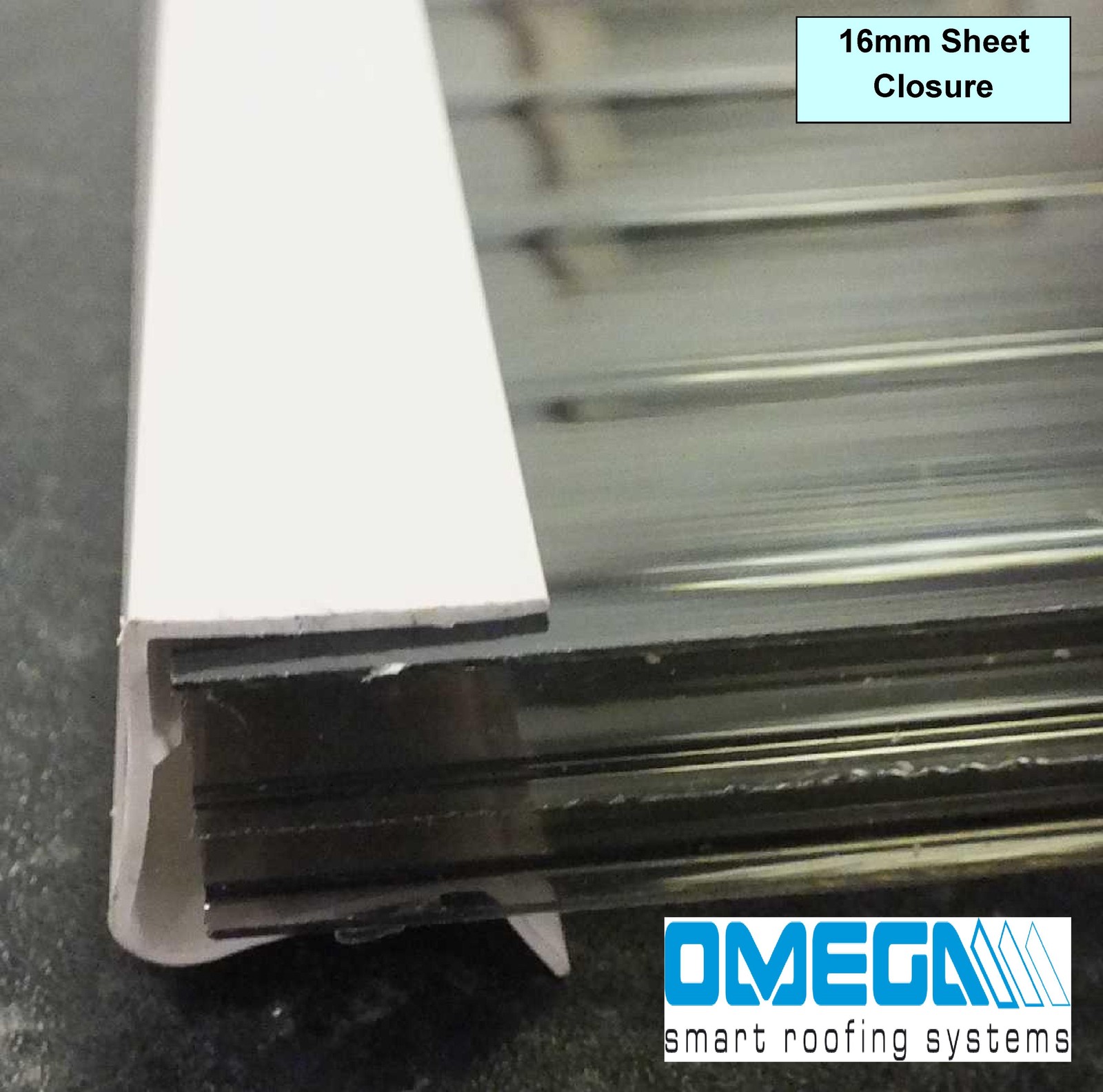 End Closure Polycarbonate Sheets - PVC - 1.05m length / 10mm / 16mm ...