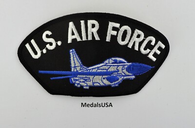U.S. AIR FORCE - Iron/Sew on Veteran Patch with jet HAT, JACKET, VEST ...
